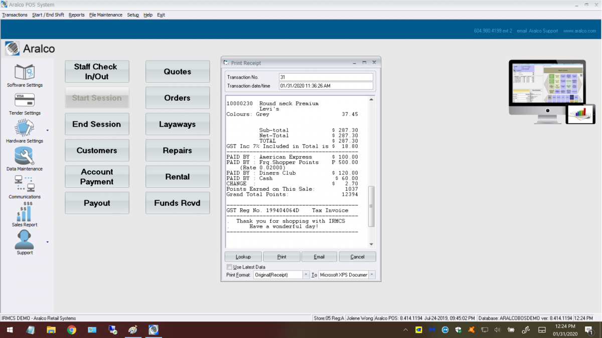 POS PAYMENT OPTIONS